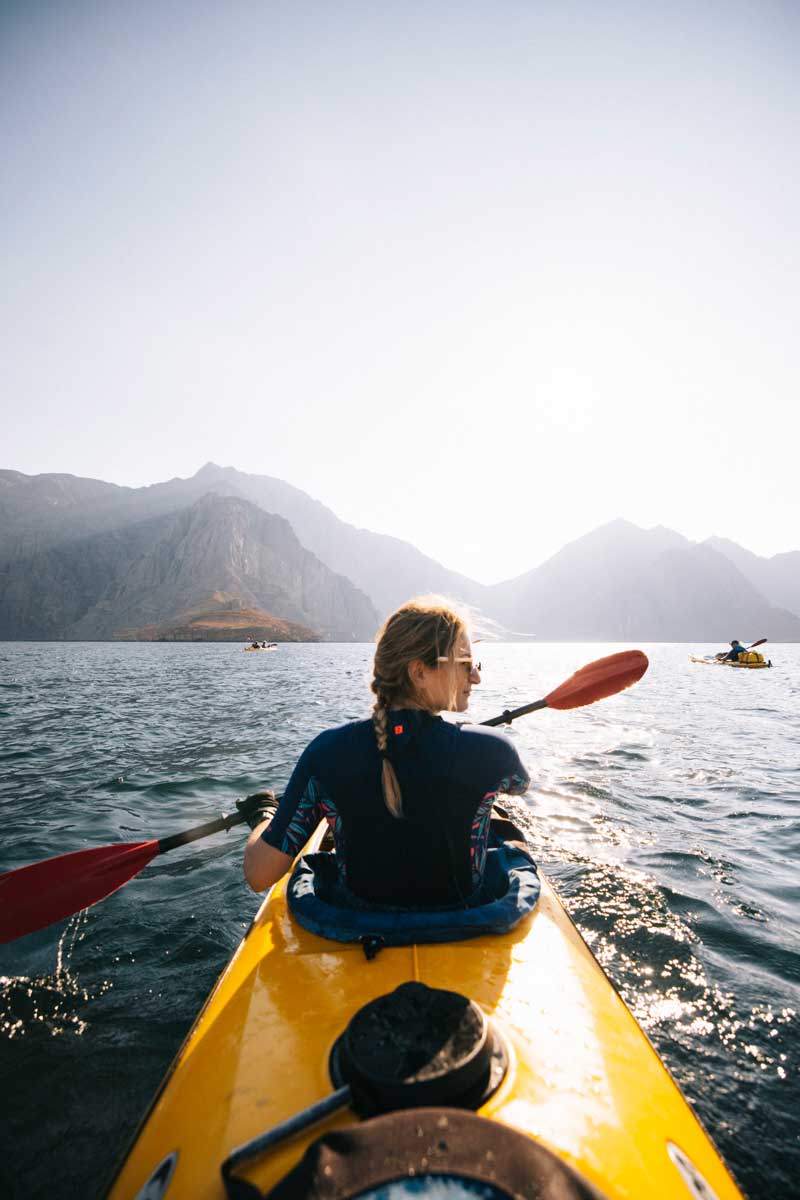 Faire un séjour en kayak au Musandam à Oman